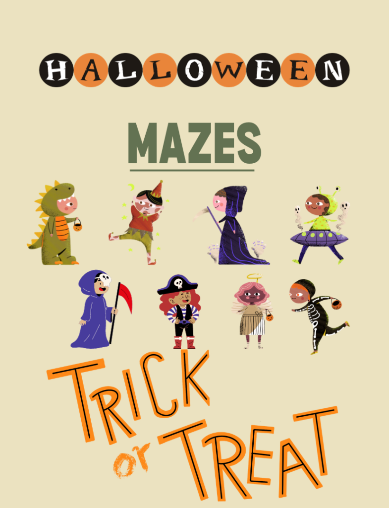 Trick or Treat: Free Kids Halloween Maze Book